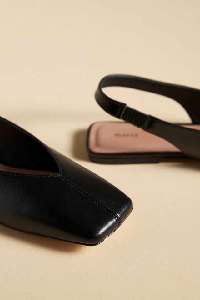 Maeve Square-Toe Slingback Flats | Anthropologie