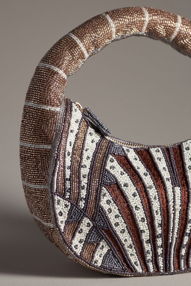 The Tate Beaded Handbag: Neutral Embellished Edition | Anthropologie