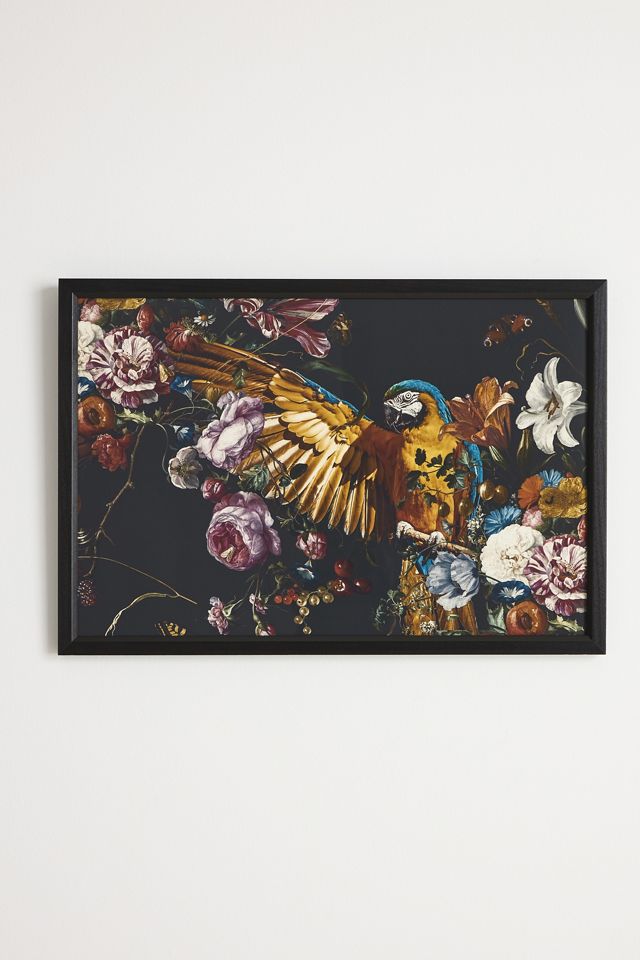 Floral Parrot LS Wall Art | AnthroLiving