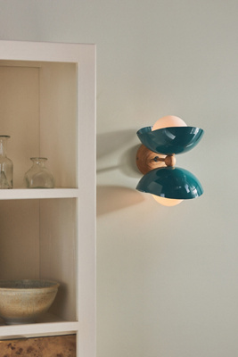Emile Chrome Double Sconce | AnthroLiving