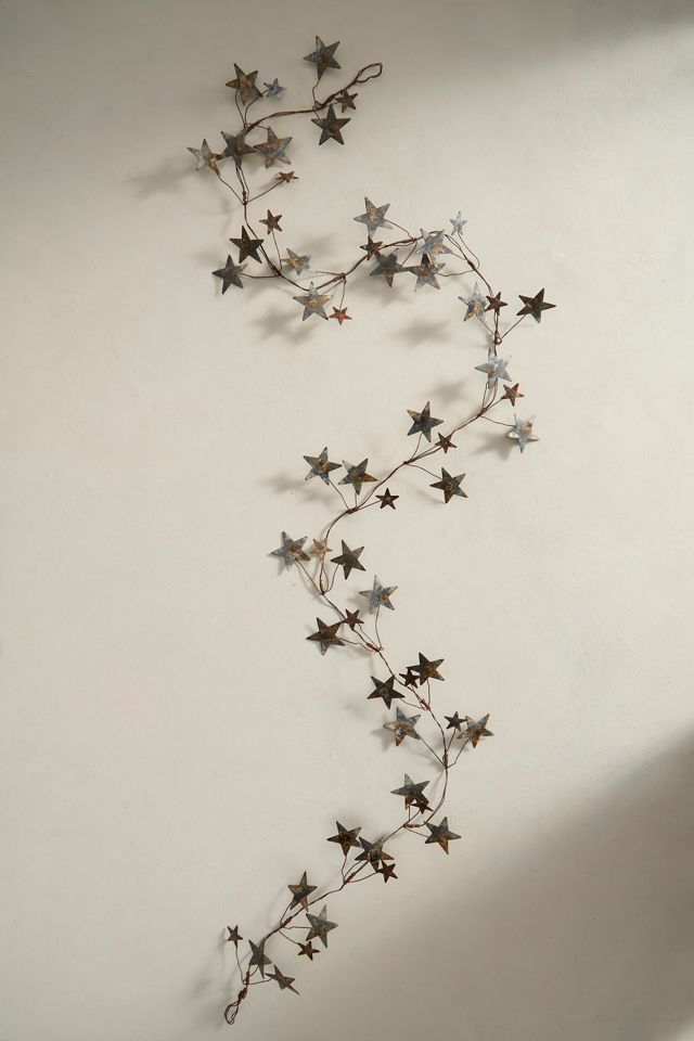 Weathered Star Iron Garland | Anthropologie