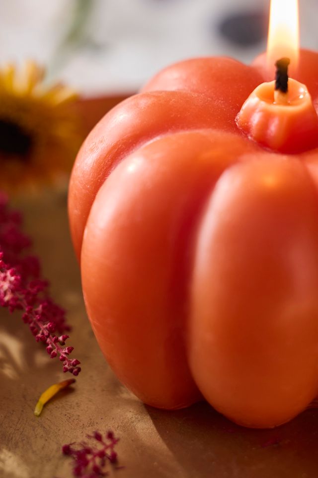 Beeswax Pumpkin Candle | AnthroLiving