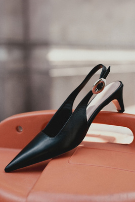 Pointed-Toe Slingback Heels | Anthropologie