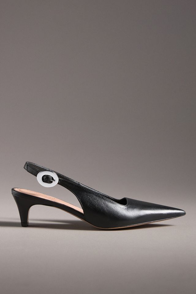 Pointed-Toe Slingback Heels | Anthropologie
