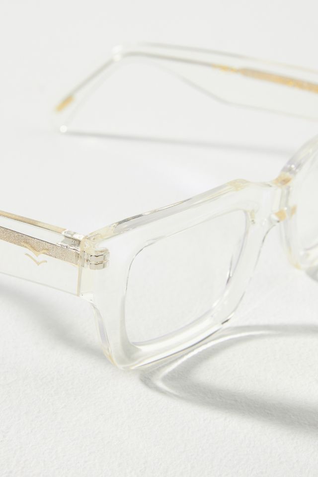 I-SEA Lila Clear Gold Wire Readers | Anthropologie