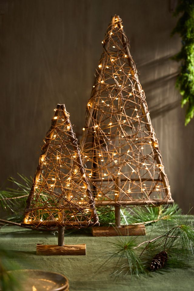 Illuminated LED Vine Tabletop Tree | AnthroLiving