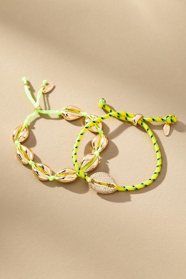 Seashell Rope Mix Bracelets, Set of 2 | Anthropologie