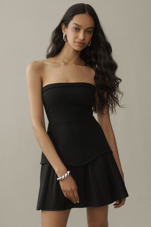 BHLDN Valentina Strapless Drop-Waist Mini Dress | Anthropologie