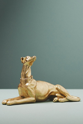 Gold Greyhound Dog Decorative Object | Anthropologie
