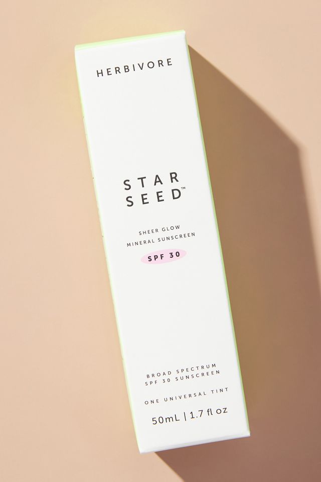 Herbivore Botanicals Star Seed SPF 30 Sheer Glow Mineral Sunscreen ...