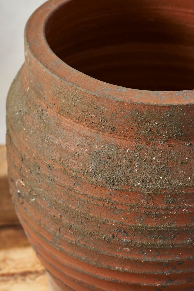 Antiqued Terracotta Jar Planter | Terrain