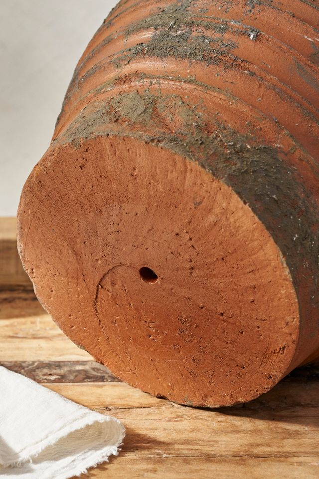 Antiqued Terracotta Jar Planter | Terrain