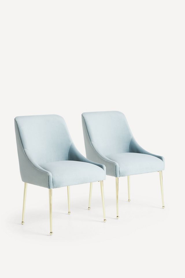 Performance Velvet Elowen Dining Chair | AnthroLiving