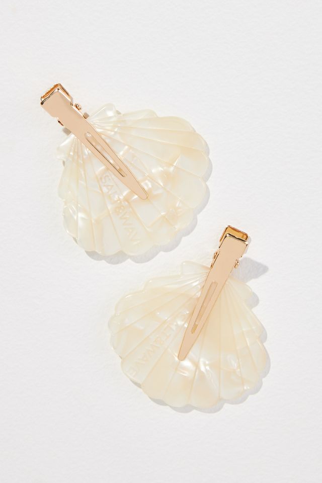 SALT&WAVE Shell Backstage Hair Clips | Anthropologie