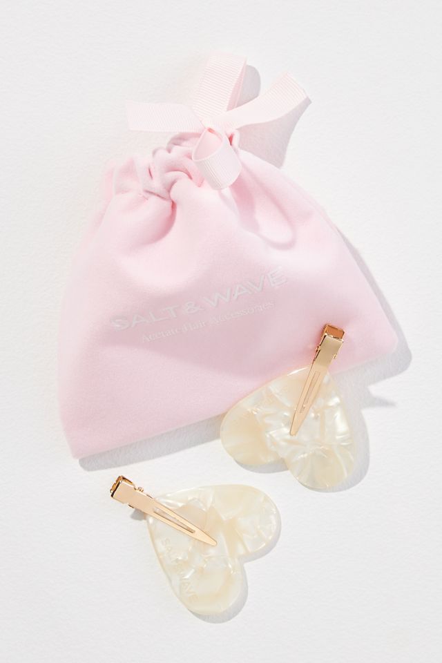 SALT&WAVE Heart Backstage Hair Clips | Anthropologie