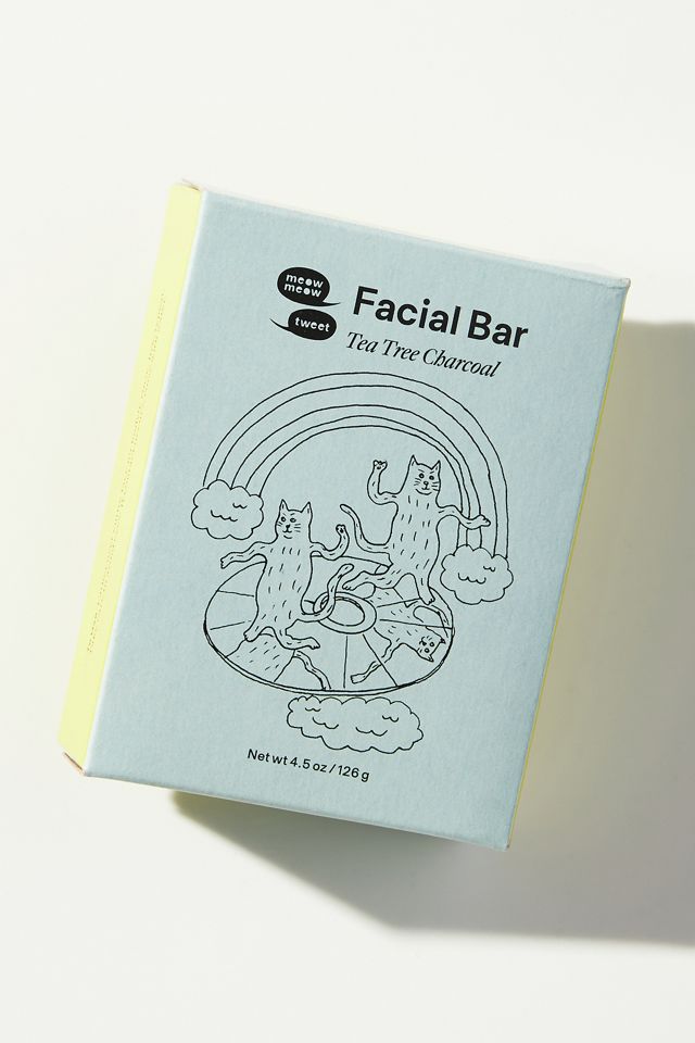 Meow Meow Tweet Tea Tree Charcoal Facial Bar | Anthropologie