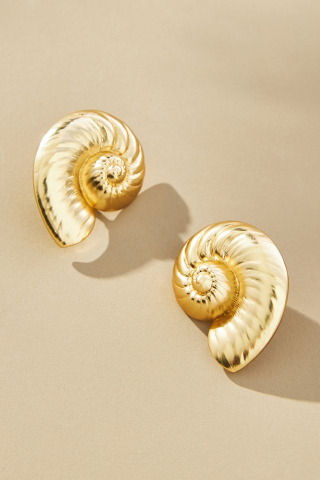 Mignonne Gavigan Ostuni Shell Post Earrings | Anthropologie