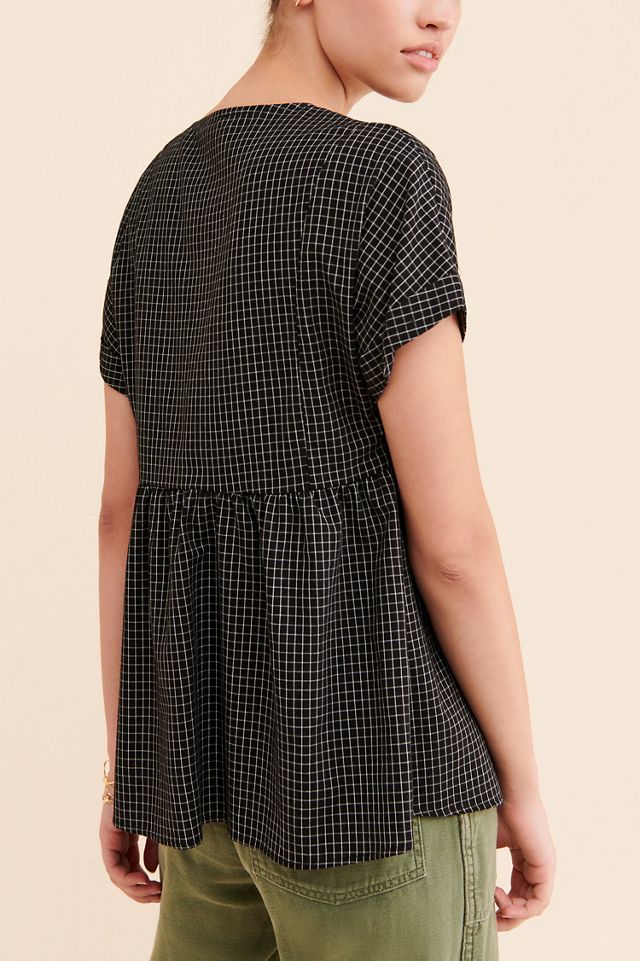 No Less Than Shirred Waist Blouse | Anthropologie