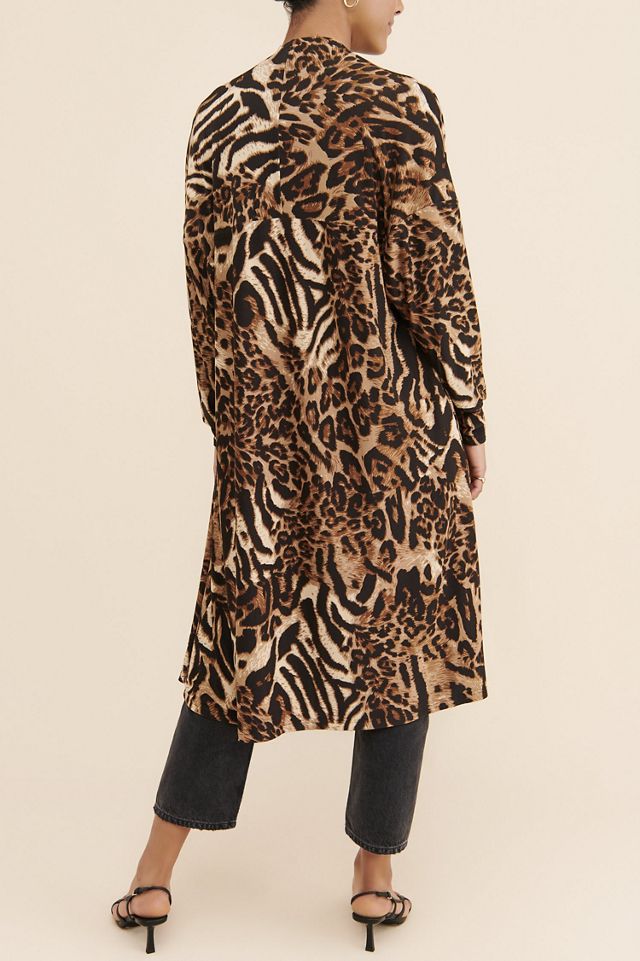 Coldesina Mimi Reversible Leopard Duster | Anthropologie