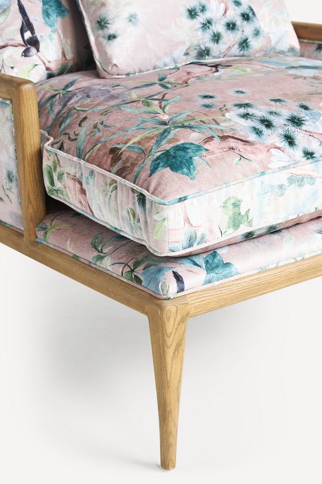 Florence Colleen Velvet Chaise Chair | Anthropologie