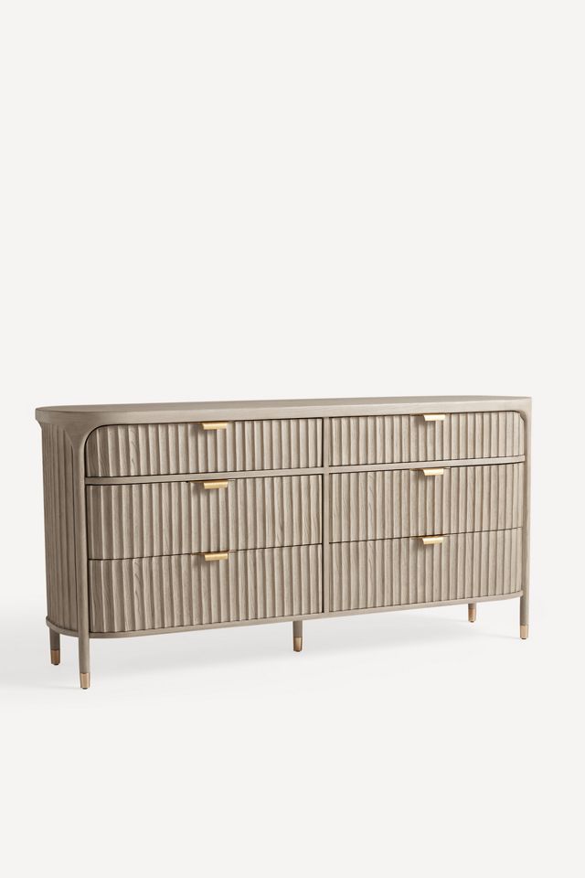 Isla Fluted Six-Drawer Dresser | AnthroLiving