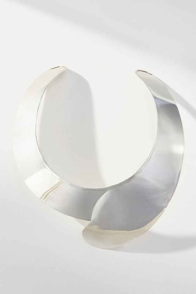 Molten Metal Collar Necklace | Anthropologie