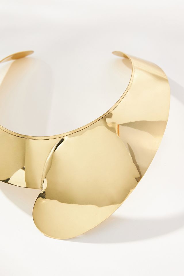 Molten Metal Collar Necklace | Anthropologie