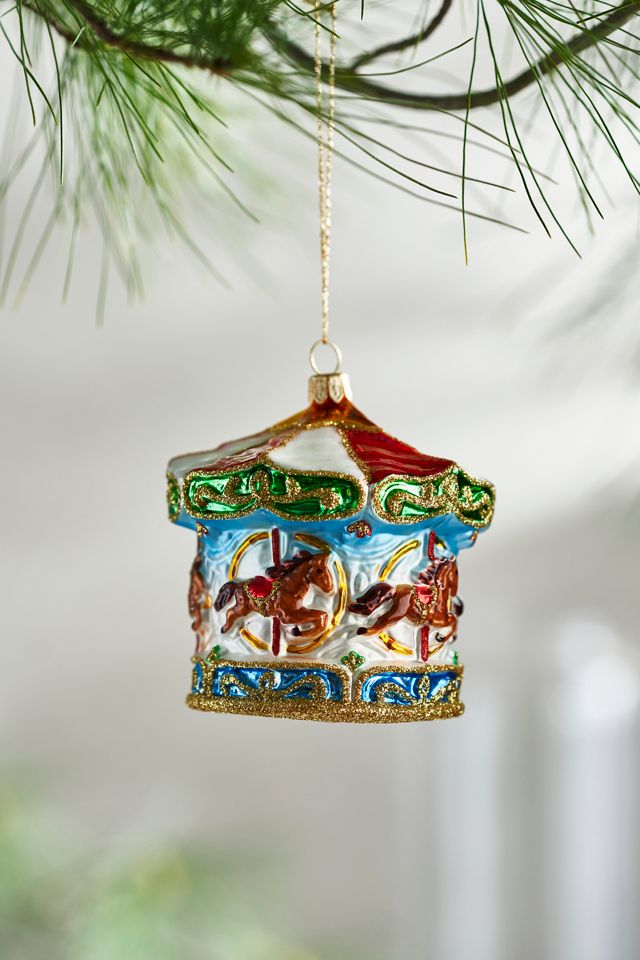 Carousel Glass Ornament | Anthropologie