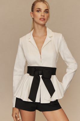 Streets Ahead Truffle Bow Belt | Anthropologie