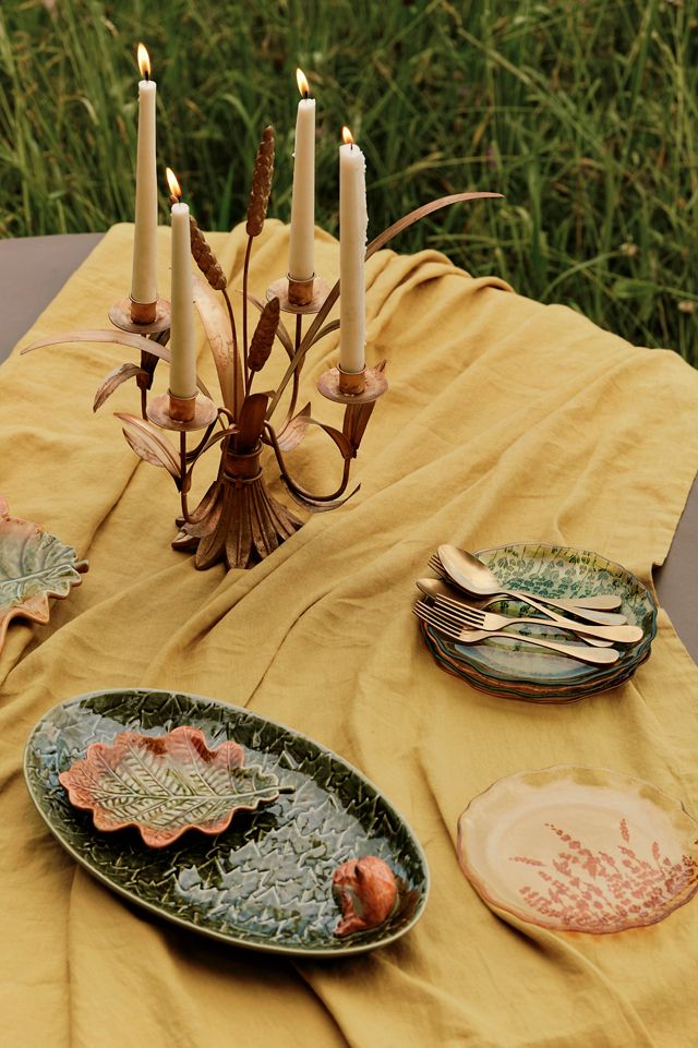 Fallen Leaf Ceramic Bread Plate | Terrain