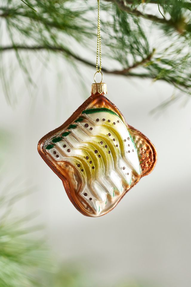 Avocado Toast Glass Ornament Anthroliving