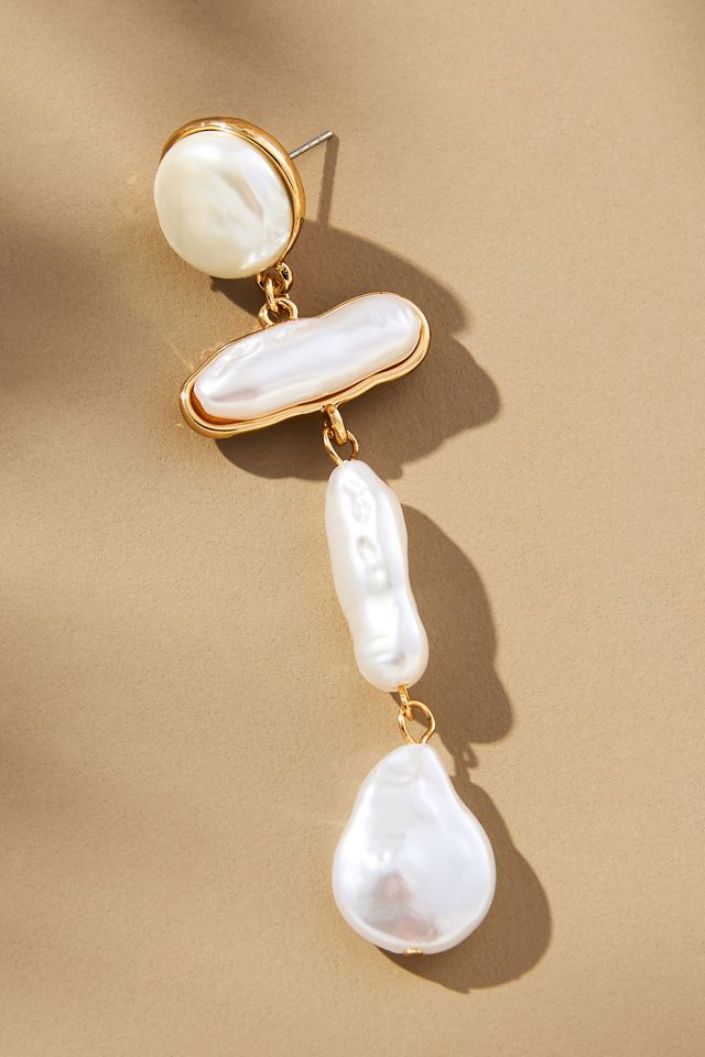 Shaped Pearls Drop Earrings | Anthropologie