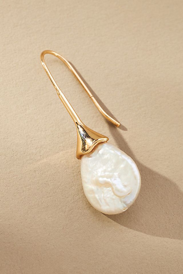 Pearl-Tipped Drop Earrings | Anthropologie Pearl-Tipped Drop Earrings | Anthropologie