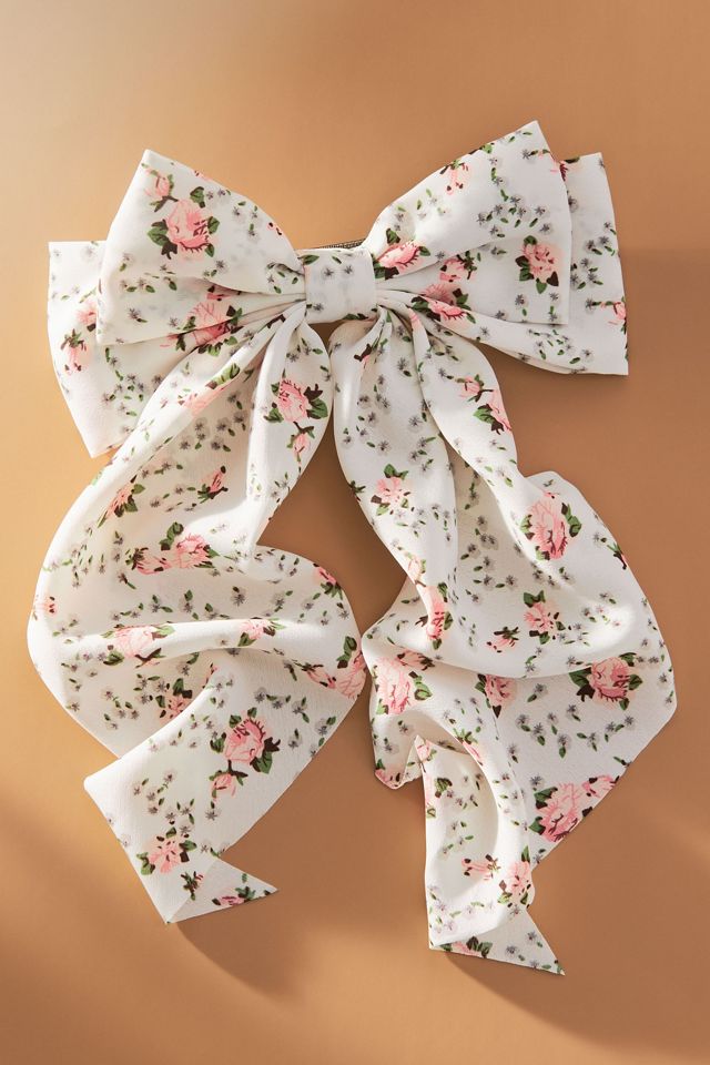 Floral Printed Bow | Anthropologie