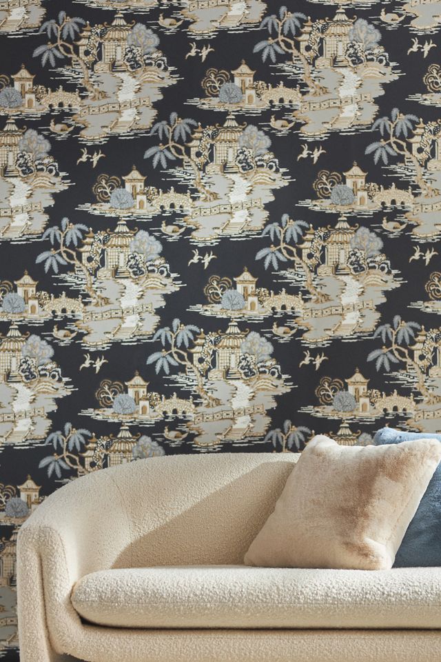 Pagoda And Sampan Scenic Wallpaper Anthroliving