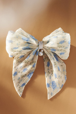Pleated Floral Bow | Anthropologie