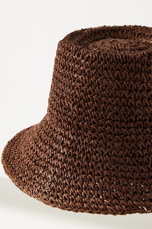 Lucky Zone Straw Bucket Hat | Anthropologie