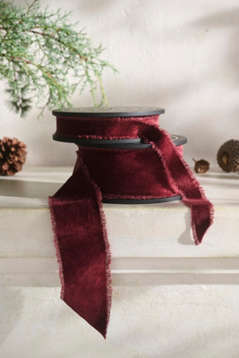 Antiqued Frayed Velvet Ribbon | Anthropologie