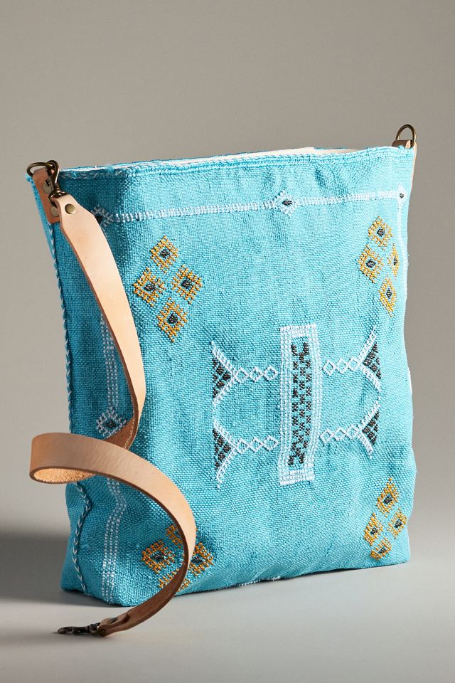 Jenna Bee Cyan Moroccan Tote | Anthropologie