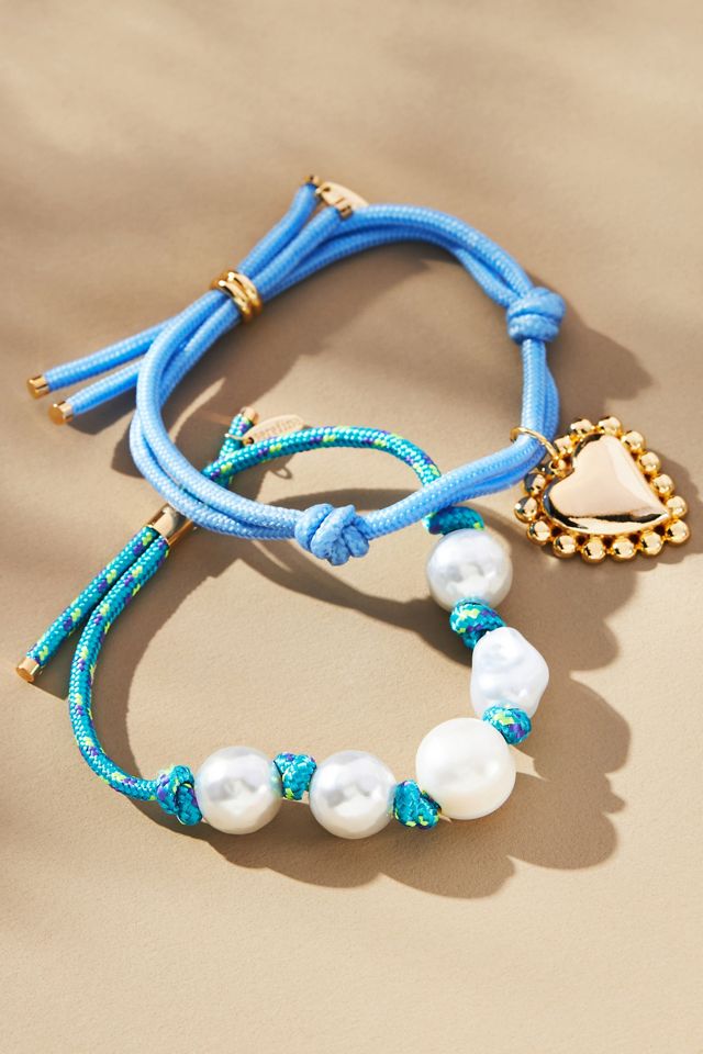 Cord Charm Bracelets, Set of 2 | Anthropologie