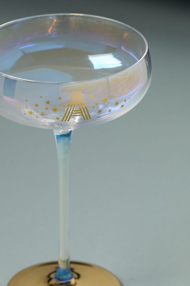 Camille Monogram Coupe Glass | AnthroHome