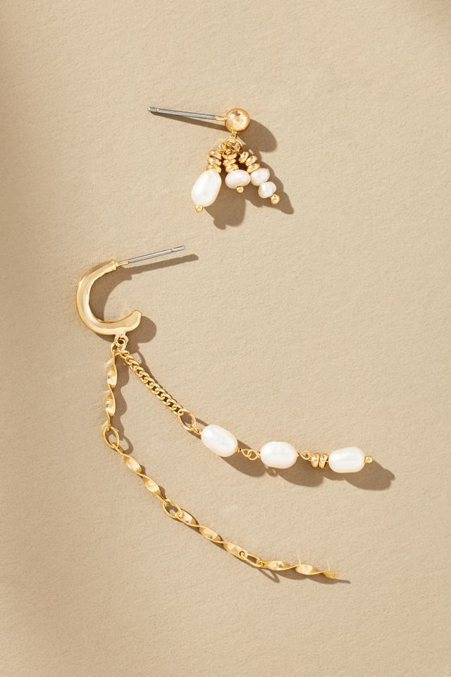 Prairie Pearl Drop Earrings, Set of 2 | Anthropologie