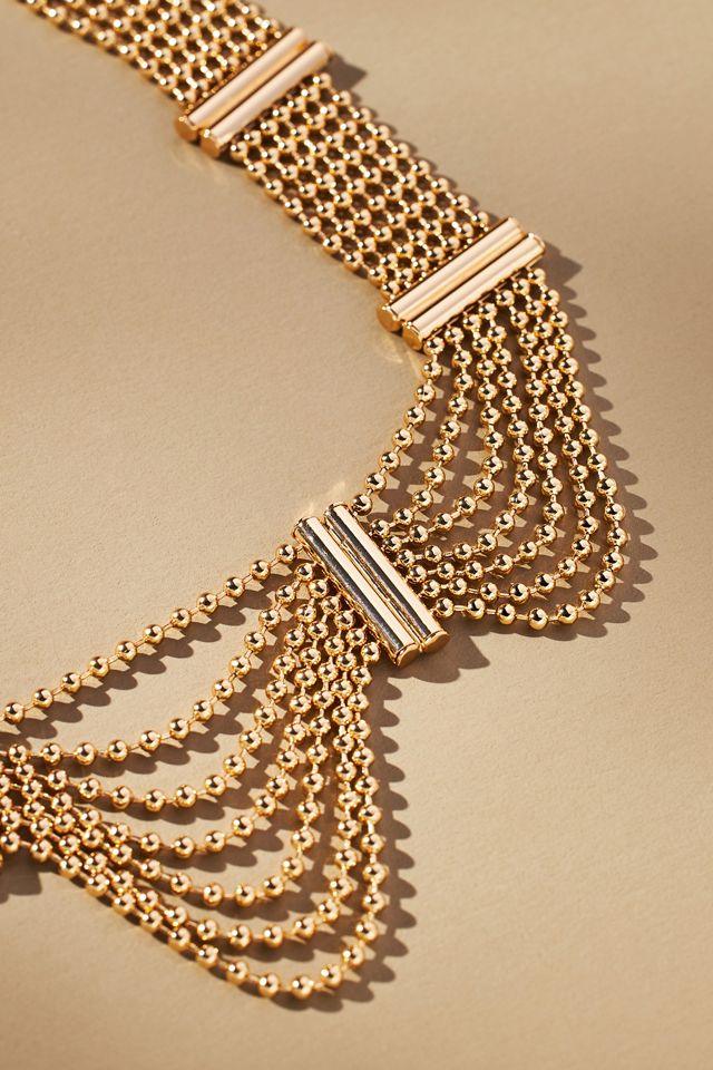 Crystal Layered Collar Necklace | Anthropologie