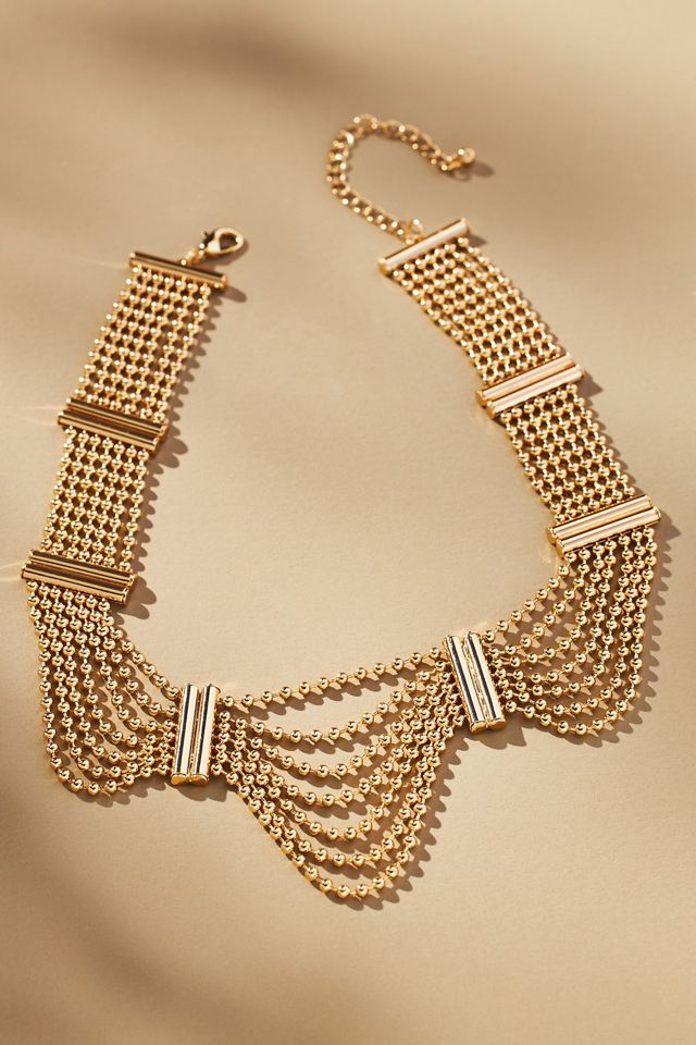 Crystal Layered Collar Necklace | Anthropologie