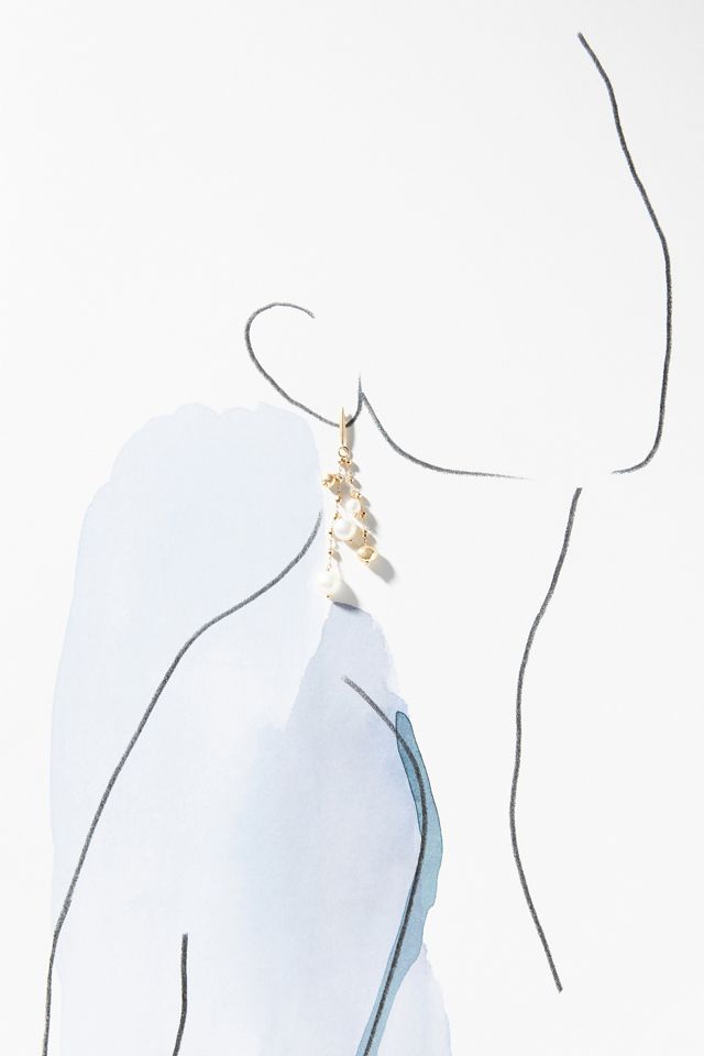 Prairie Pearl Elegant Drop Earrings | Anthropologie