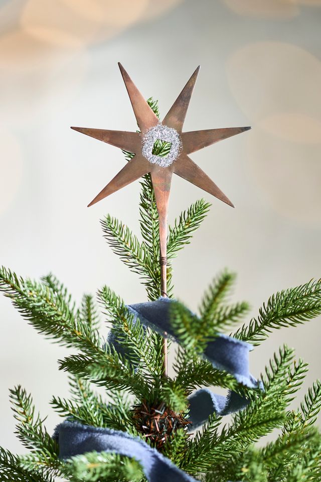 Mini Copper Star Tree Topper | AnthroLiving