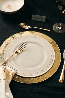 The Met x Anthropologie Stoneware Dinner Plates, Set of 4 | Anthropologie