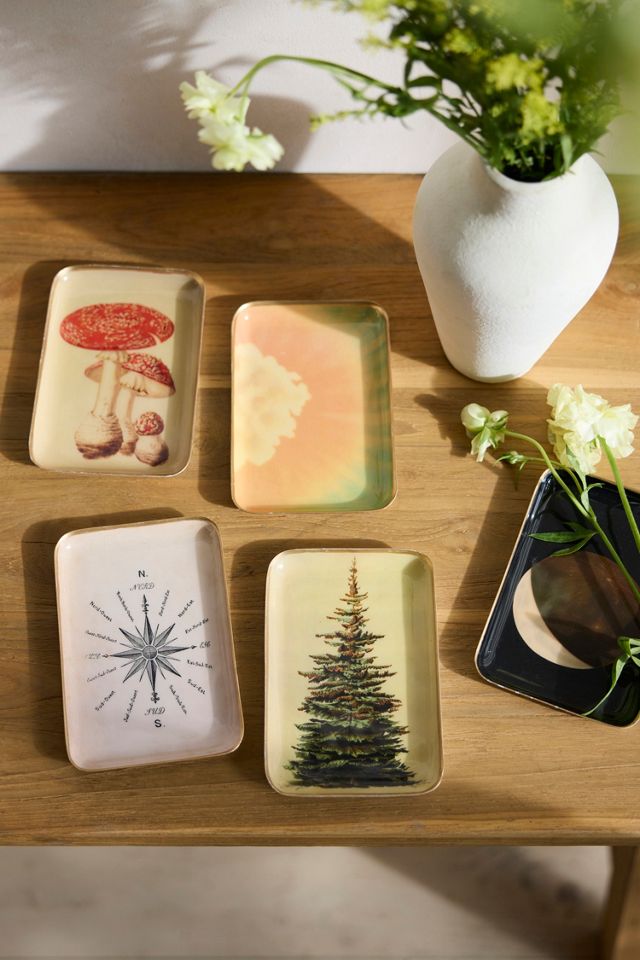 Printed Enamel Tray, Extra Small | AnthroLiving