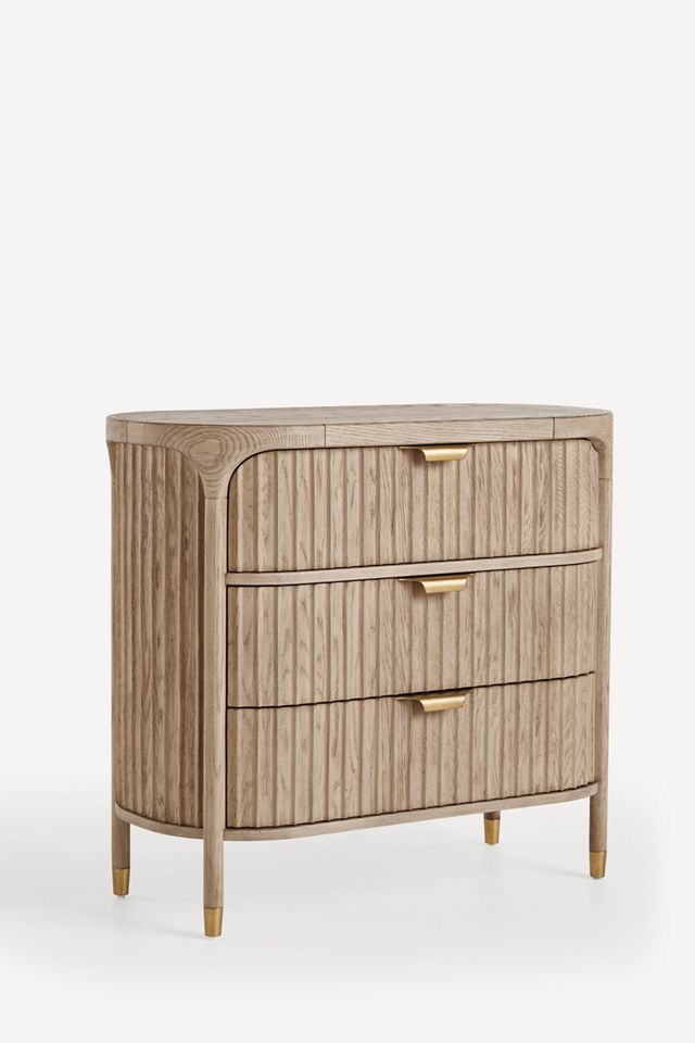 Isla Fluted Three-Drawer Dresser | Anthropologie UK