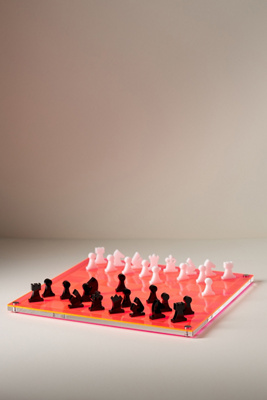 Acrylic 2D Chess Board Game | AnthroHome
